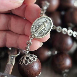 Vintage Large Wooden Bead Rosery for Monk or NUN Catholic Religious ...