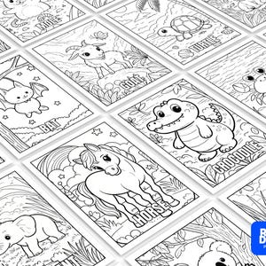 100+ Cute Animal Coloring Pages | Easy Fun for Kids and Adults | Simple ...