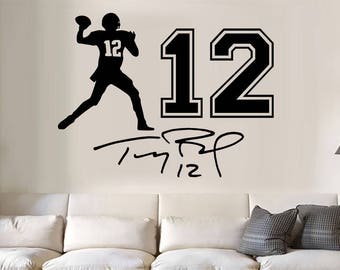 Tom Brady Vinyl Decal - Etsy