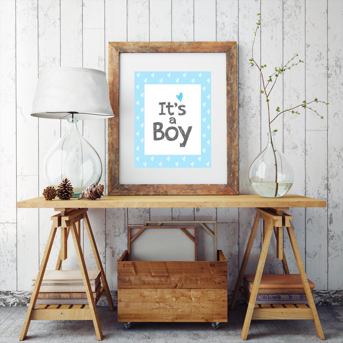 Its A Boy Gender Reveal Announcement Sign 8x10 - Etsy