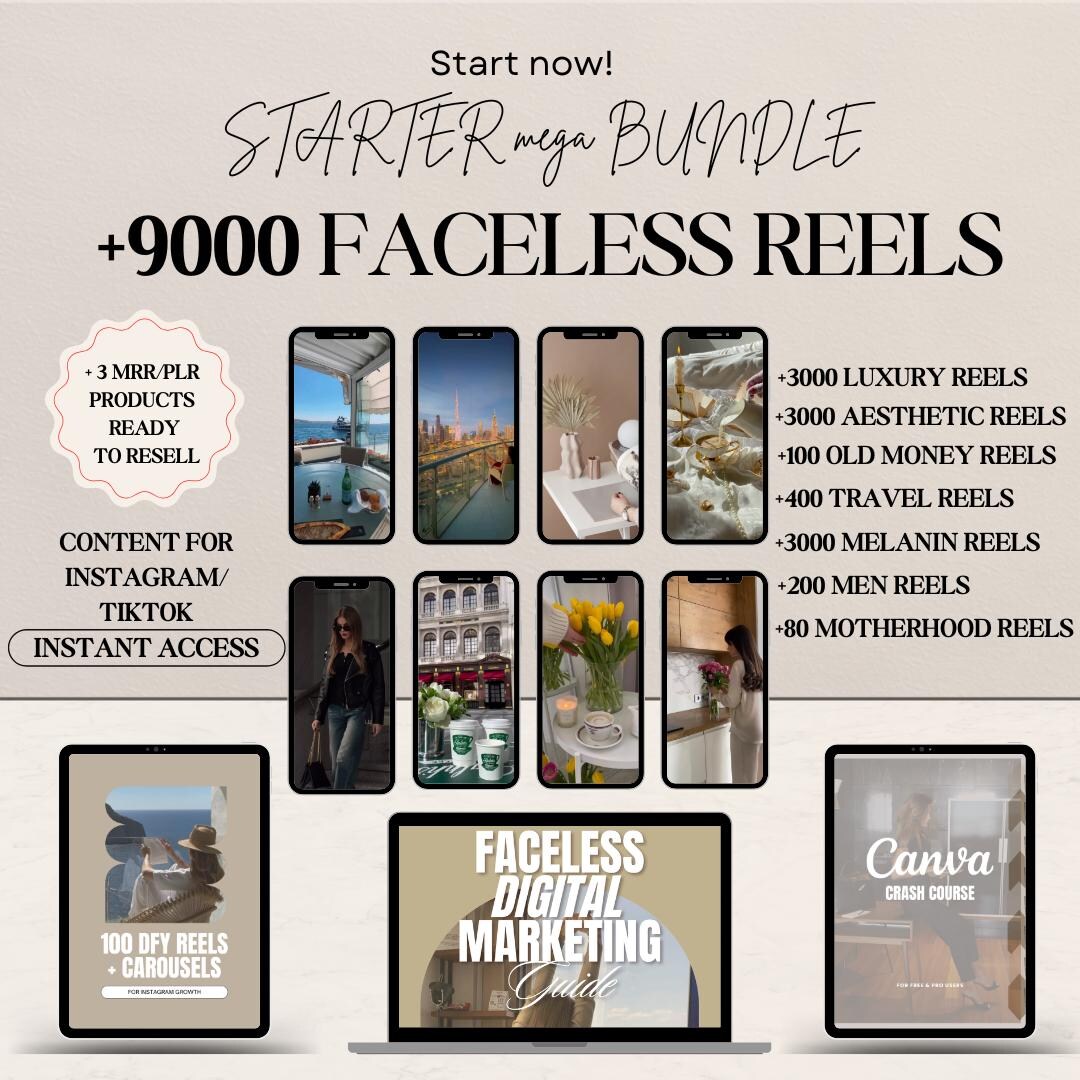 Luxury Lifestyle Faceless Reels Bundle | Aesthetic Girls| Travel ...