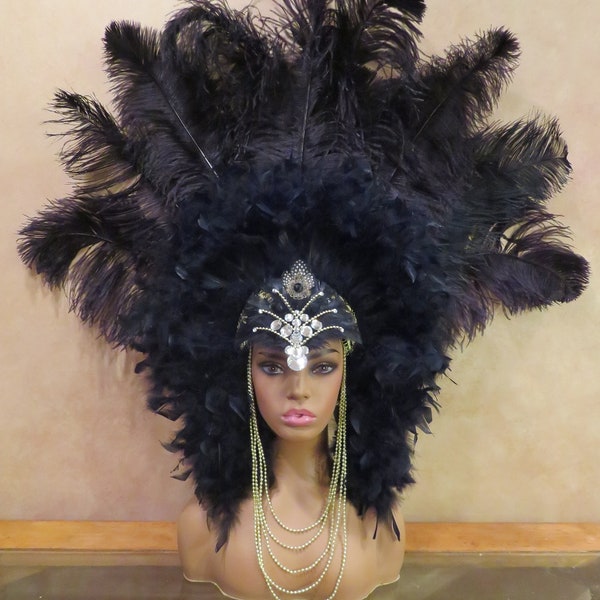 Showgirl Headdress Etsy