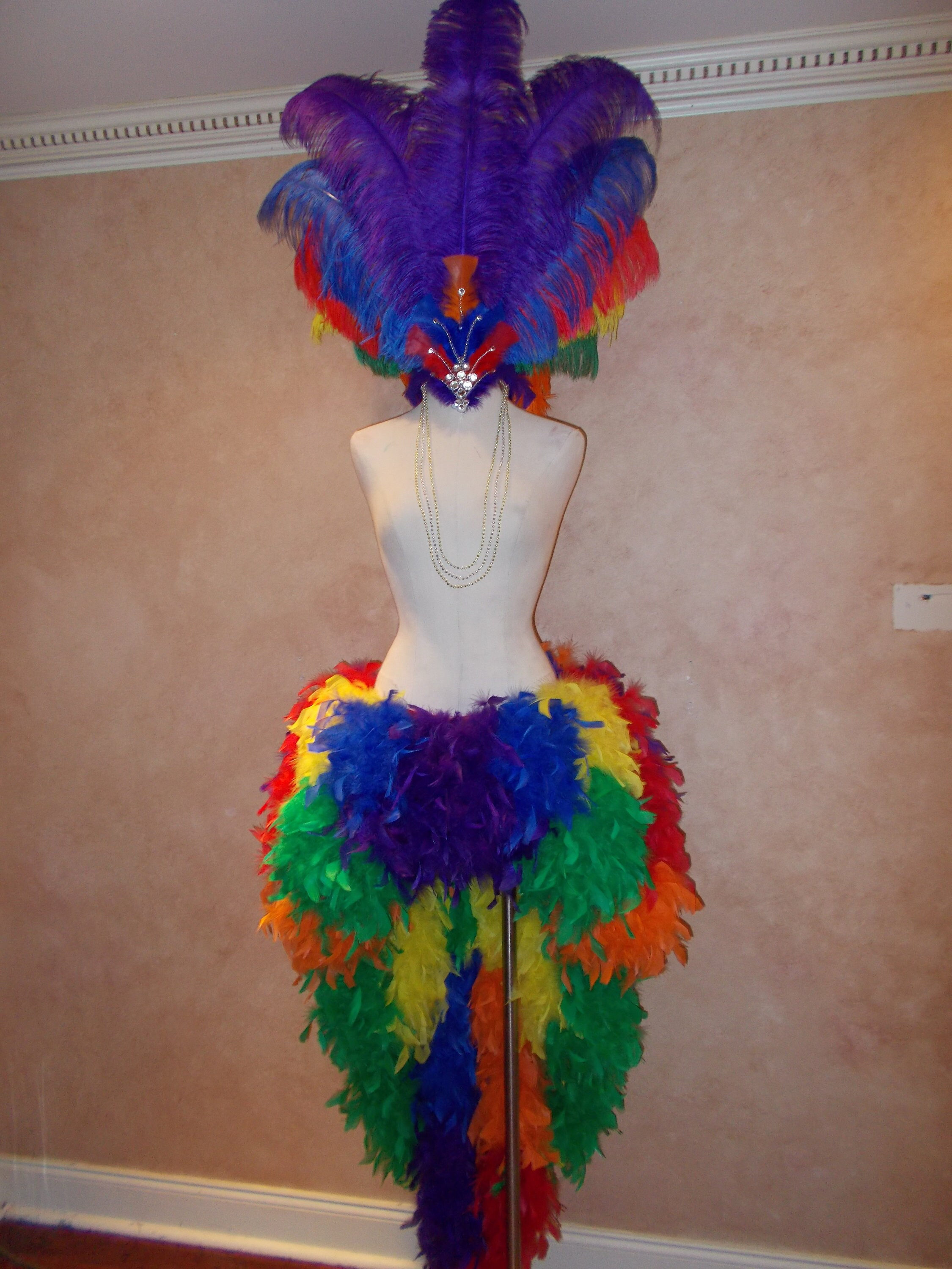 Lgbtq Rainbow Pride Parade Costume Drag Queen Showgirl Etsy