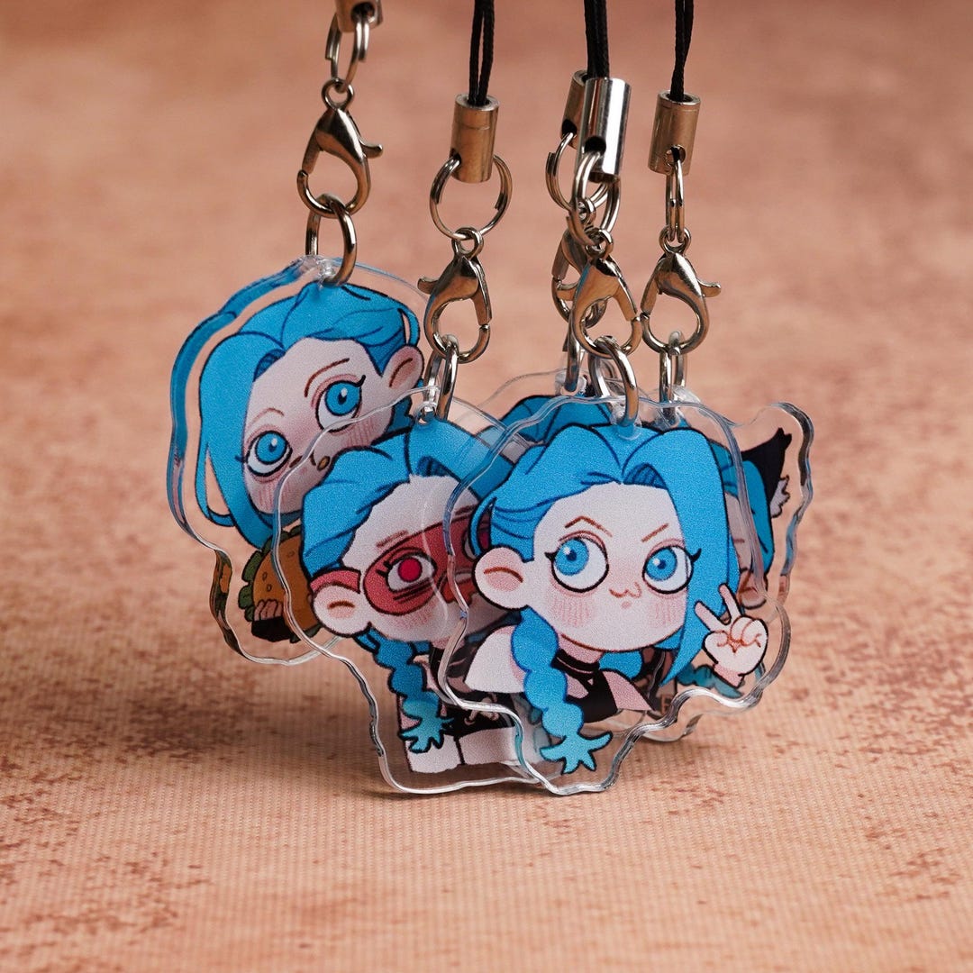 The League of Legends Arcane Powder Keychain Mobile Phone Chain is a ...