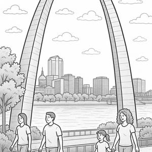 Missouri Coloring Book: State Landmarks, Wildlife & History ...