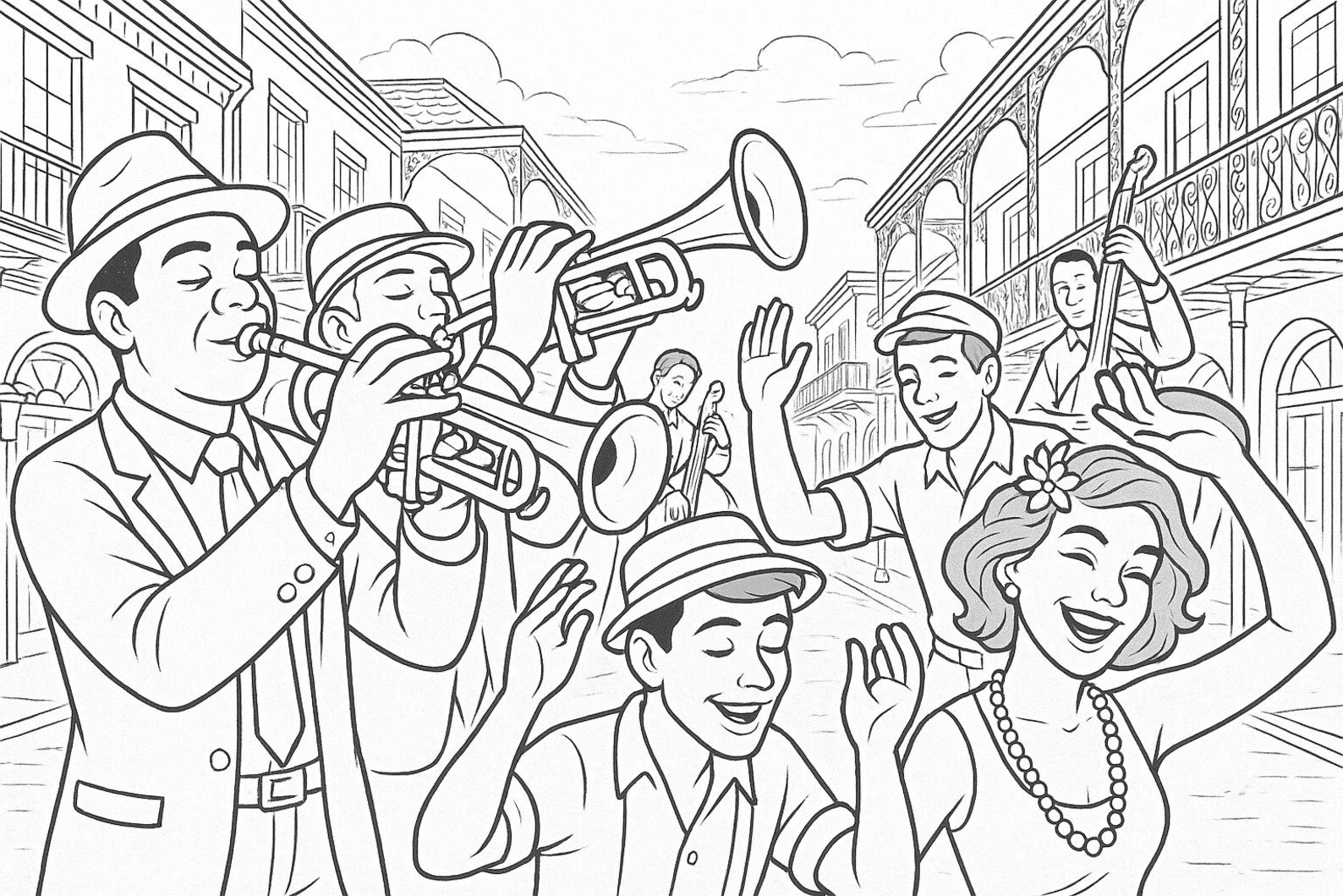 Louisiana Coloring Book: State Landmarks, Jazz & Cajun Culture - Etsy
