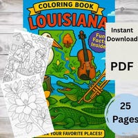 Louisiana Alphabet Coloring Book- A to Z Bayou Adventure for Kids! - Etsy
