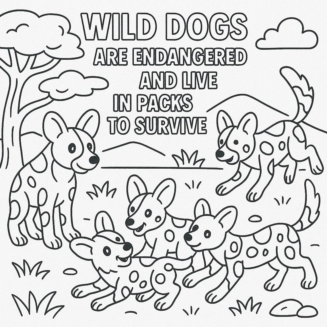 Endangered Animals Coloring Book: Educational Wildlife Activity for ...