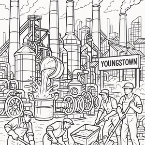 Ohio Coloring Book – State Landmarks, Buckeye Symbols (PDF Pattern) - Etsy