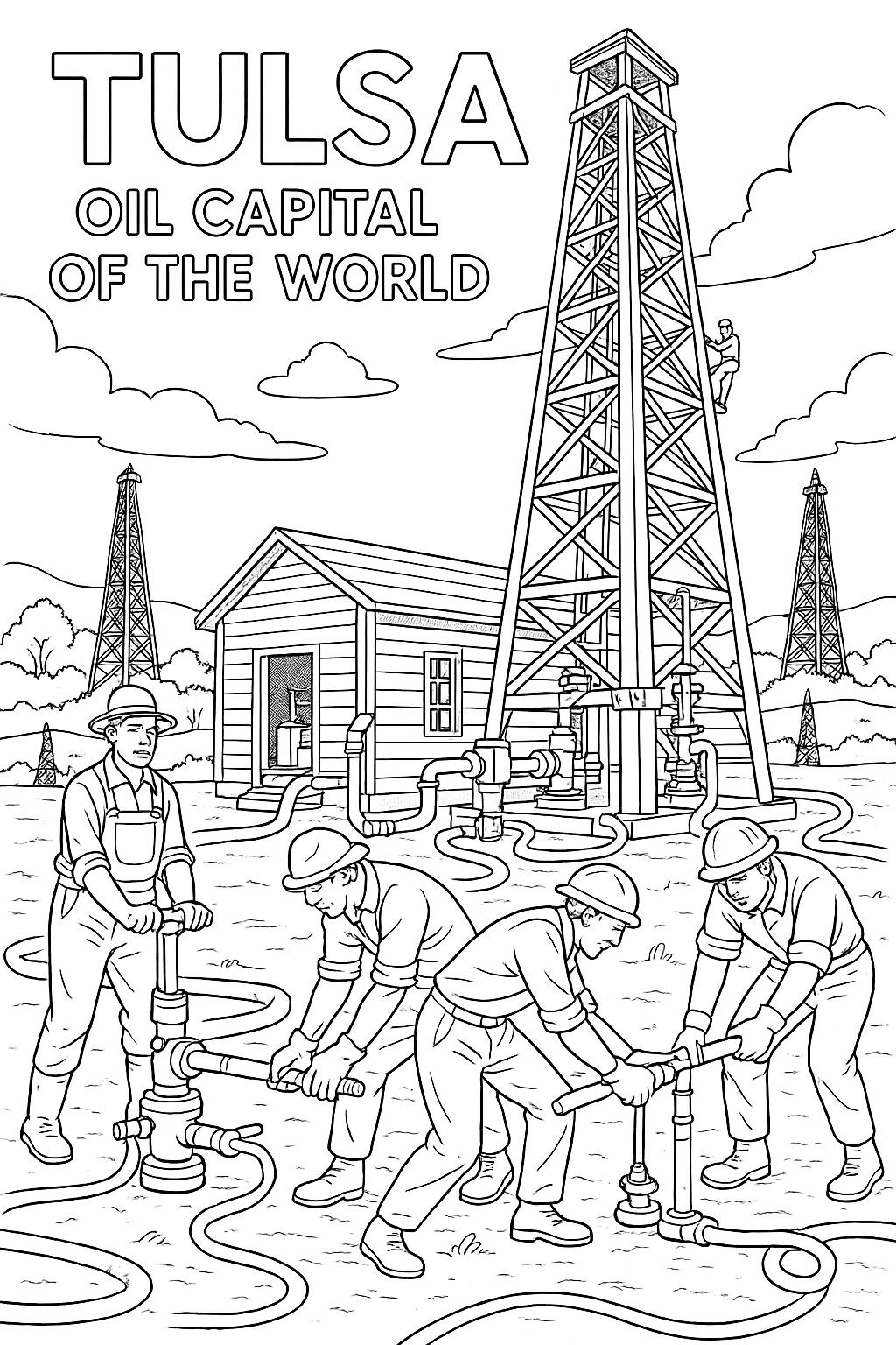 Oklahoma Coloring Book – State Landmarks & Native Heritage (PDF Pattern ...