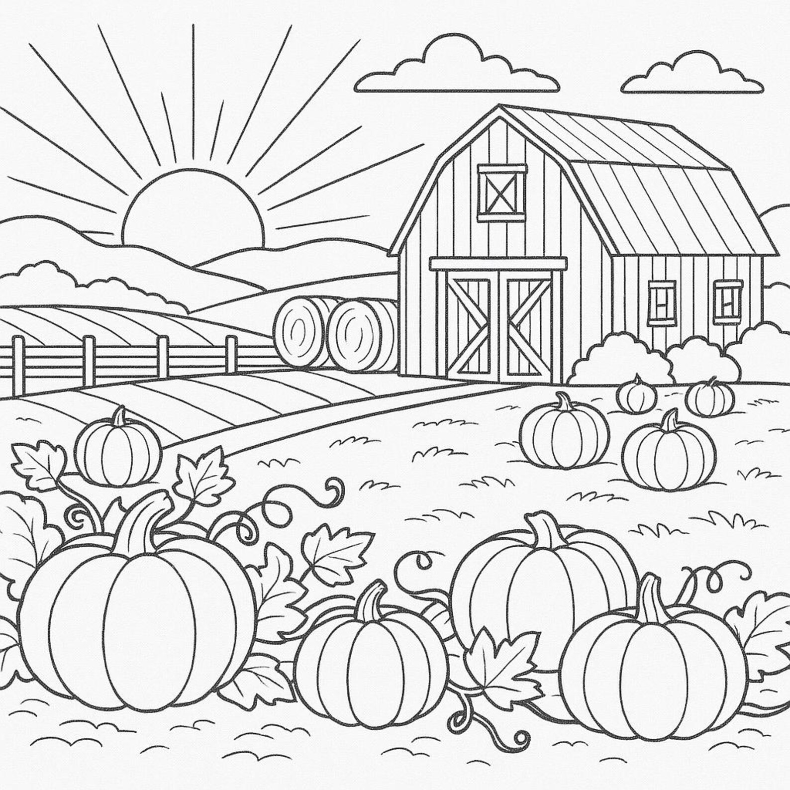 Adult Thanksgiving Coloring Book – Cozy Autumn Scenes, Harvest Designs ...