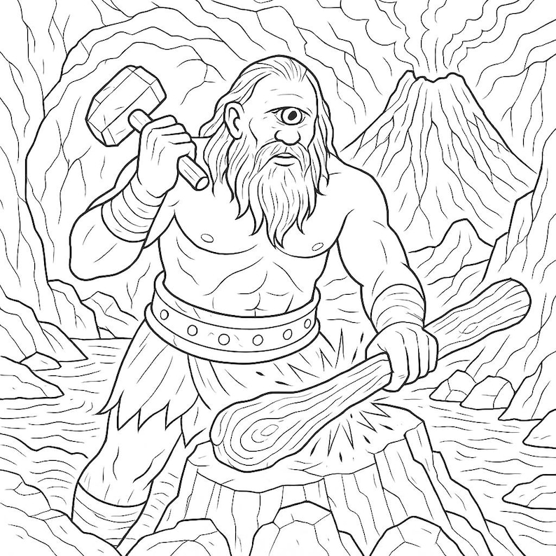 Greek Mythology Coloring Book: Calming Mythical Art (PDF Pattern) - Etsy