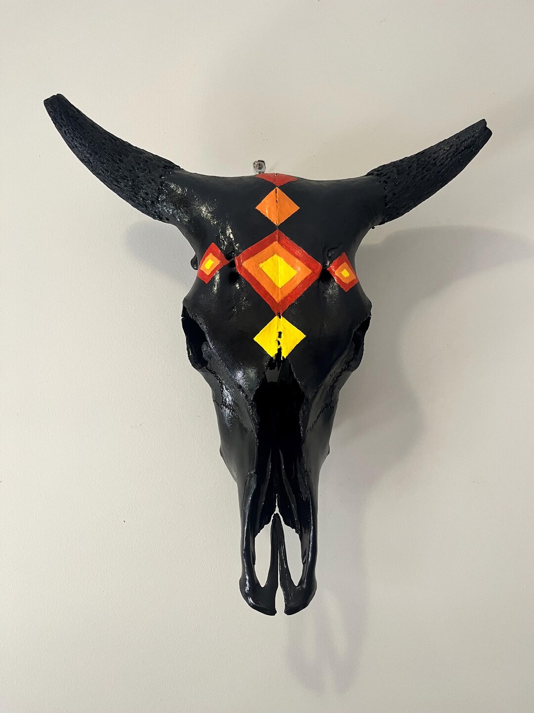 Aztec Cow Skull - Etsy