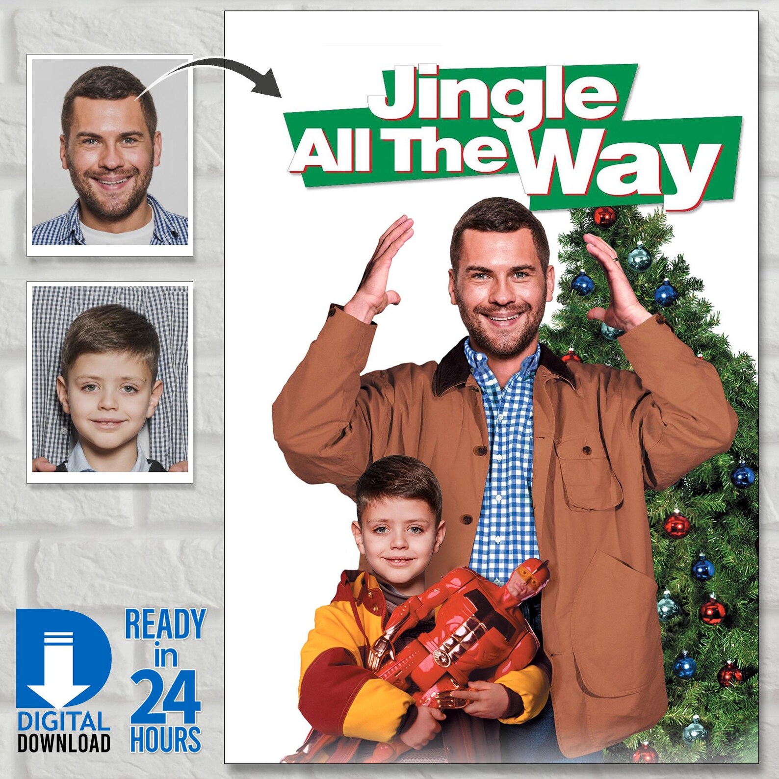 Personalized Home Alone Movie Poster With Your Face, Custom Face Swap ...