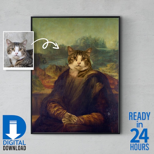Mona Lisa Cat Bed - Etsy
