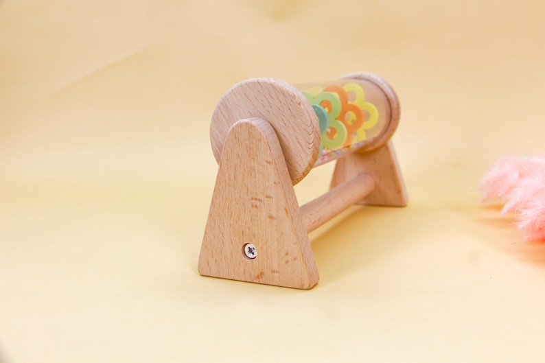 Personalized Wooden Baby Rattle: Custom Engraved Sensory Toy - Etsy