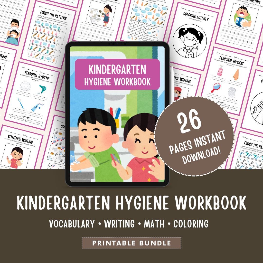 Personal Hygiene Worksheet for Kids Brush Teeth Wash Hands Oral Health ...