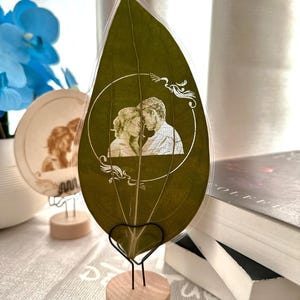 Custom Leaf Carving, Engraved Photo on Leaf, Personalized Laser ...
