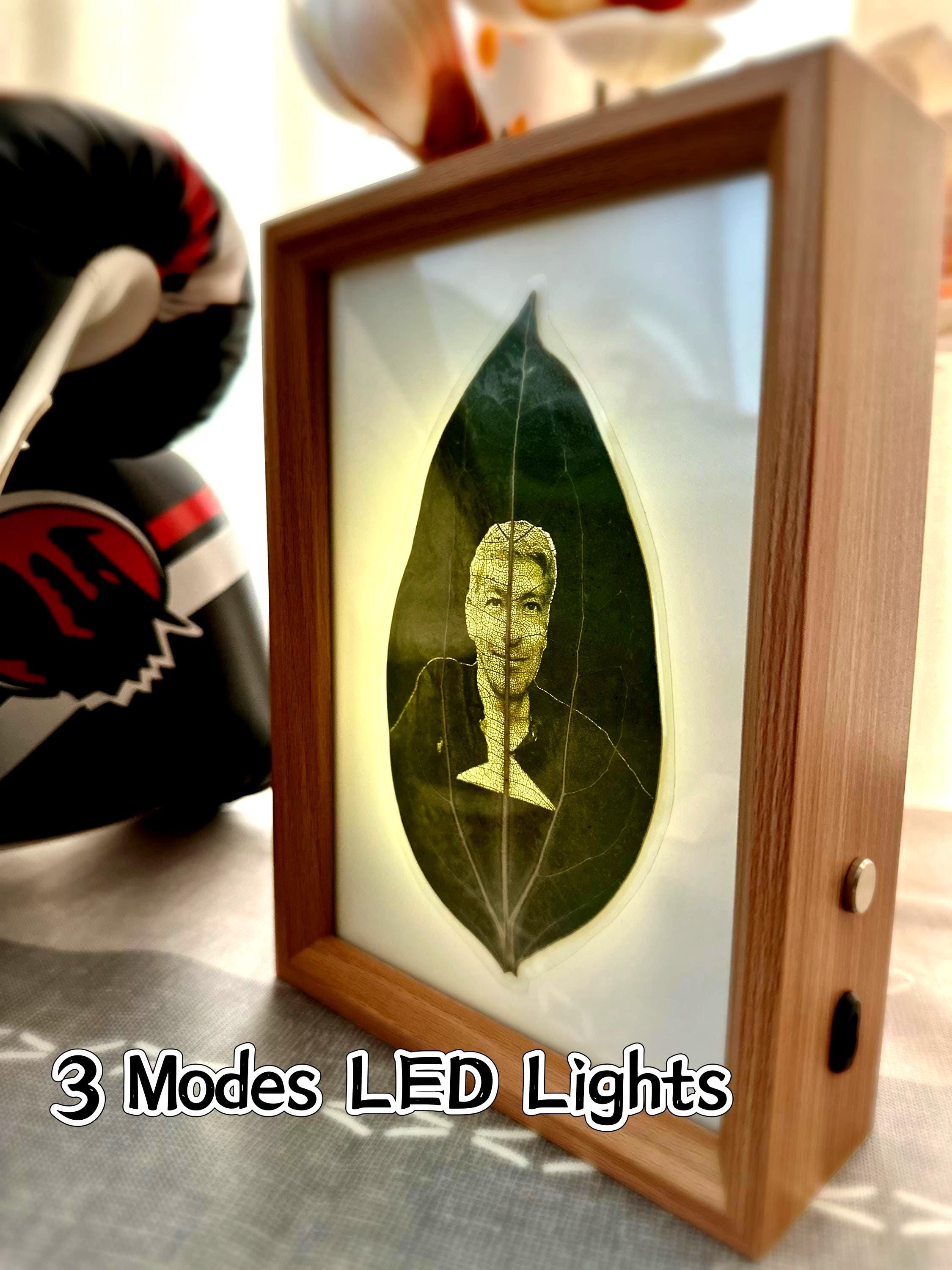 Custom Leaf Carving, Engraved Photo on Leaf, Personalized Laser ...