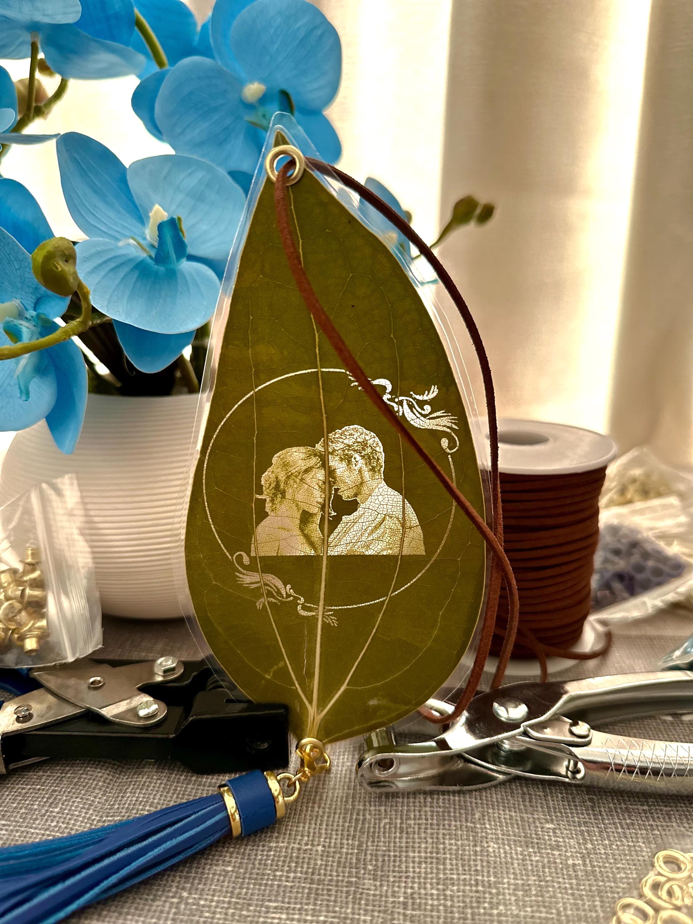Custom Leaf Carving, Engraved Photo on Leaf, Personalized Laser ...