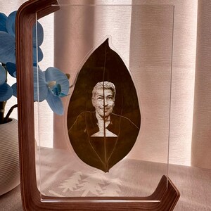 Custom Leaf Carving, Engraved Photo on Leaf, Personalized Laser ...