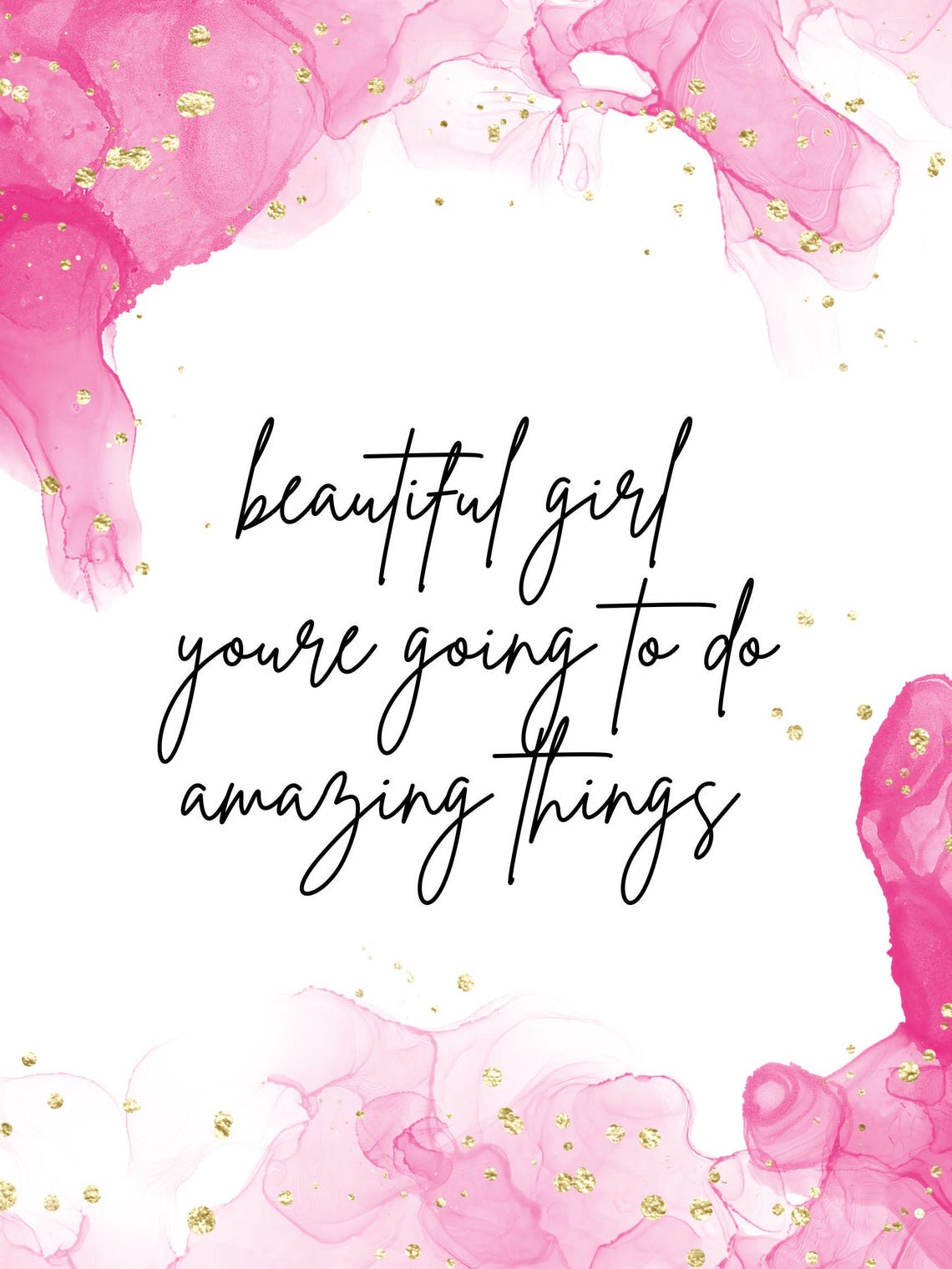 Cute Motivational Poster With Different Colors - Etsy