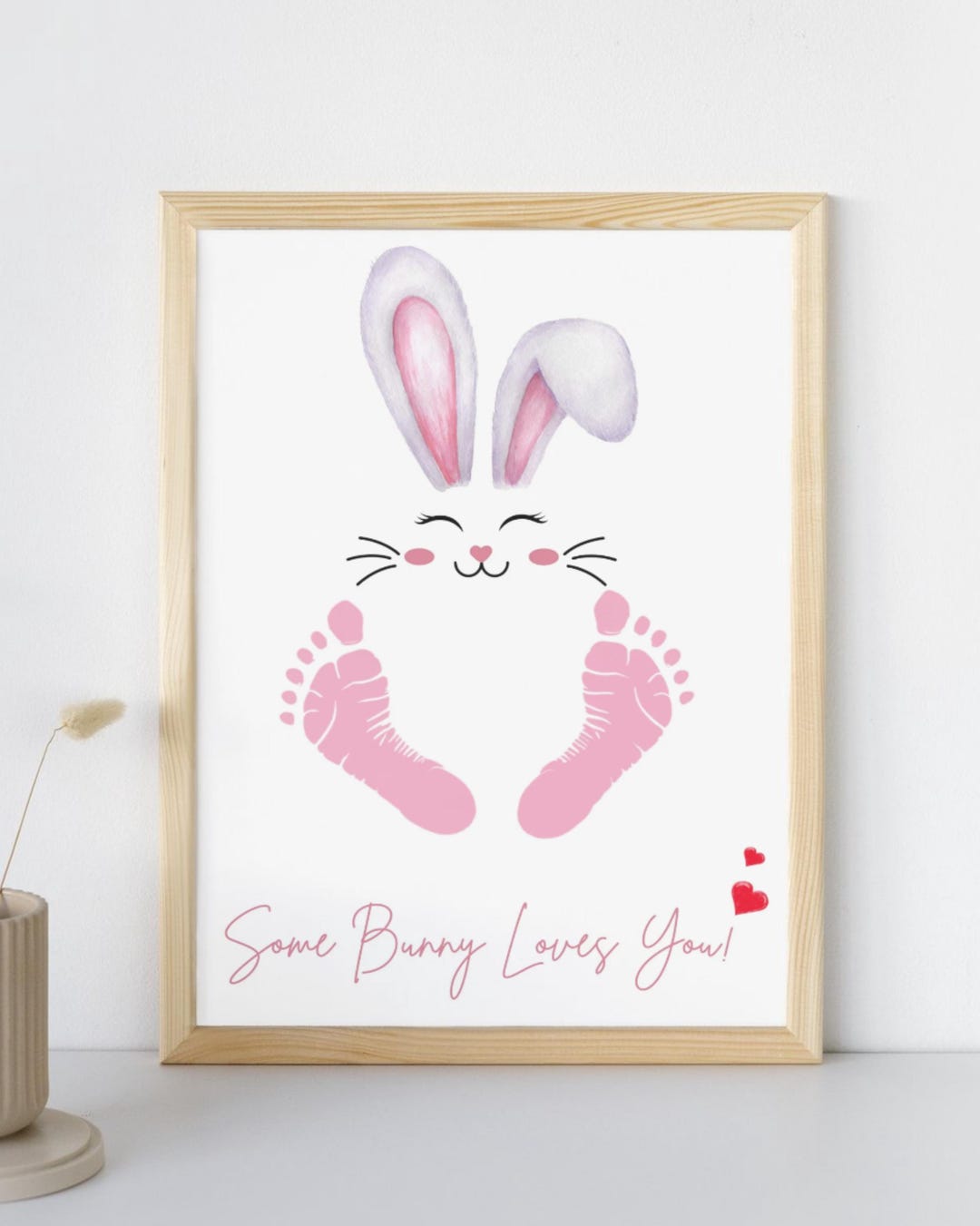 Easter Footprint Cute Baby Gift | Some Body Loves Me | DIY Easter Baby ...