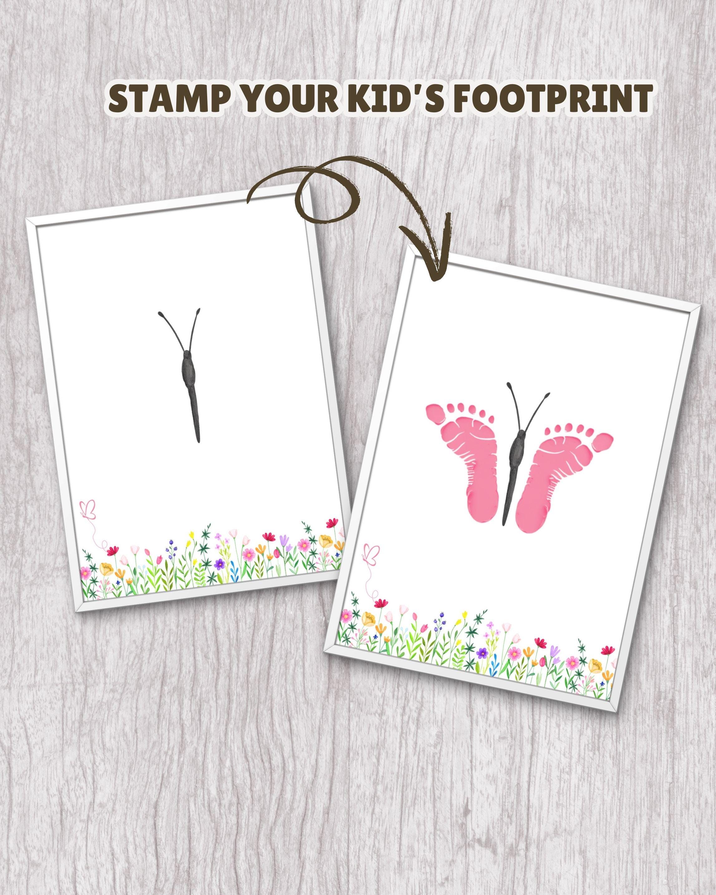 Butterfly Footprint Craft DIY Baby & Kids' Gift | Daycare Craft ...