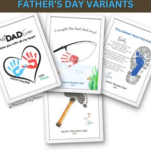 Fathers Day Craft Handprint Art Gift | I Caught the Best Dad Ever ...