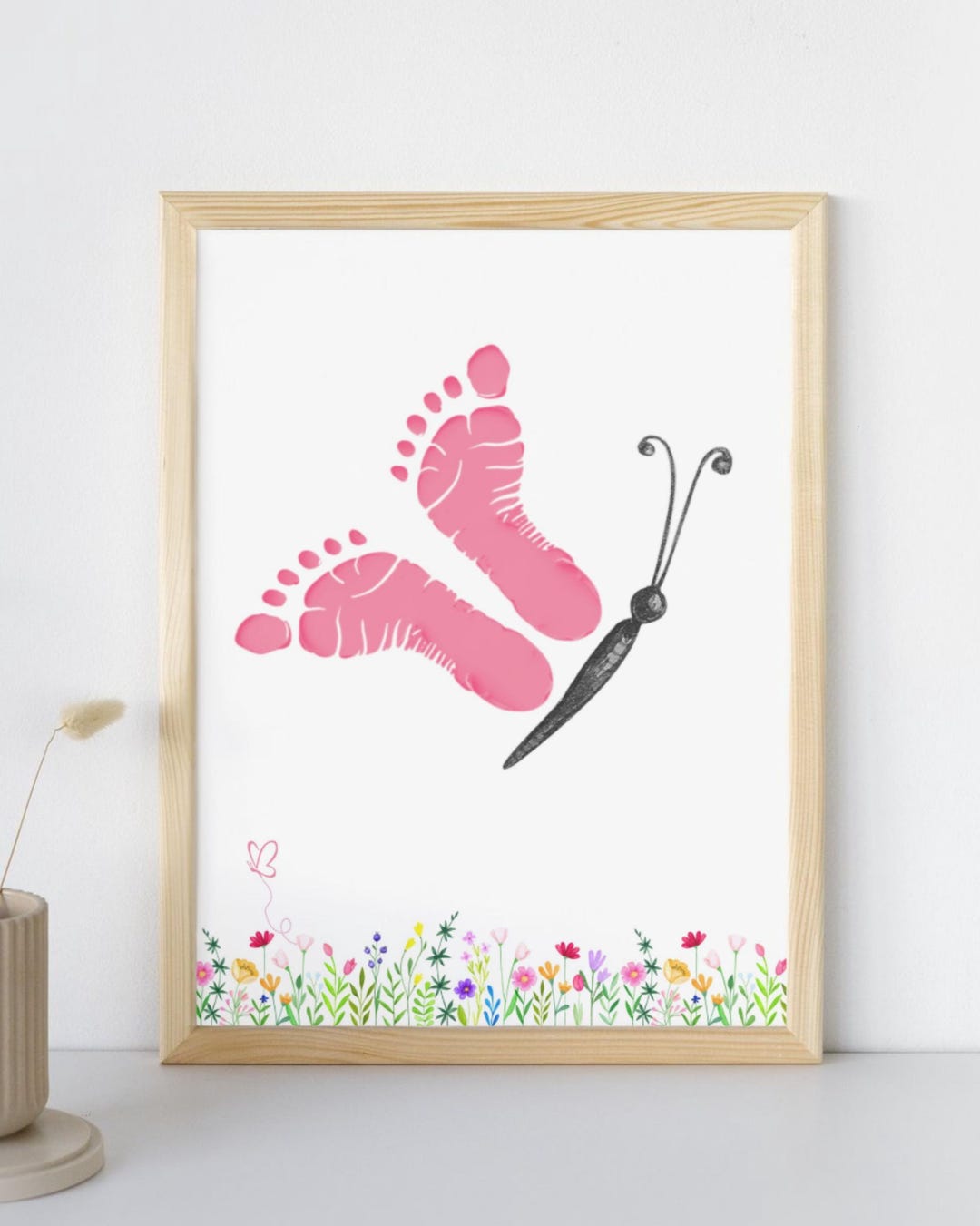 Butterfly Footprint Craft DIY Art Gift | Daycare Craft Keepsake | Ideal ...