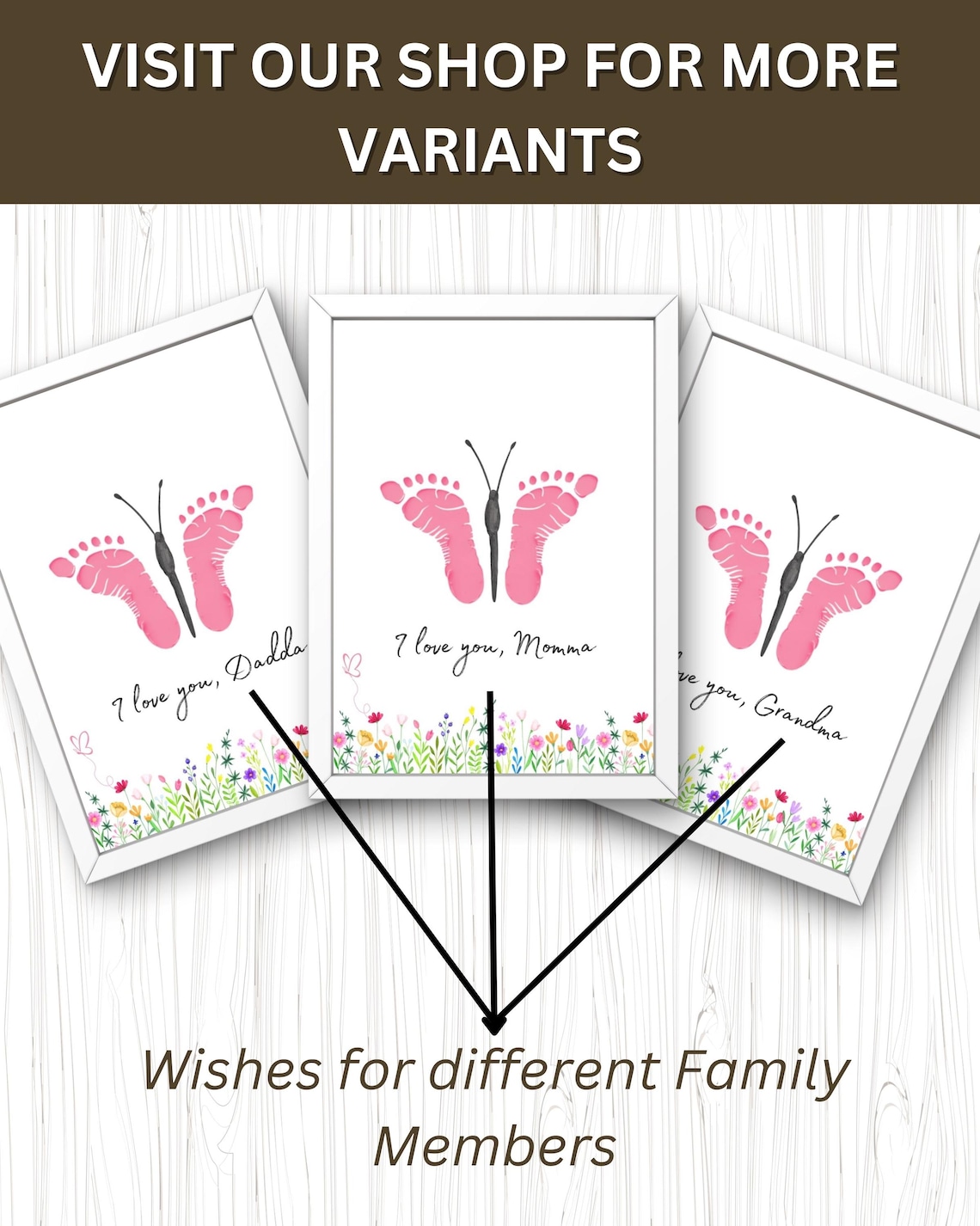 Gift for Mom Butterfly Footprint Craft DIY Baby & Kids Gift | Daycare ...