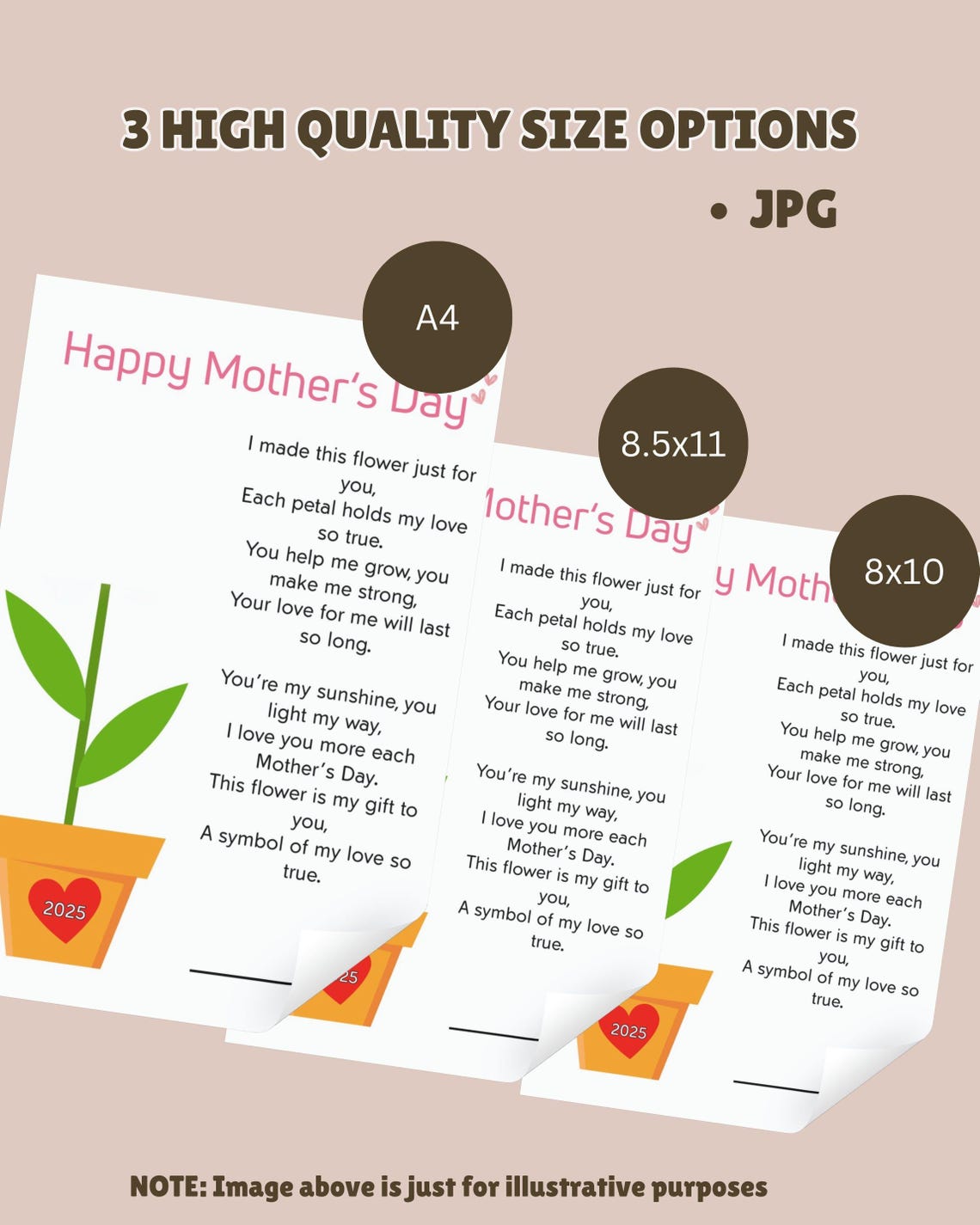 Mothers Day Hantprint Art Flower Poem | Happy Mother’s Day DIY Craft ...