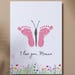 Gift for Mom Butterfly Footprint Craft DIY Baby & Kids Gift | Daycare ...