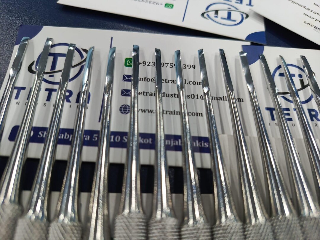 10 Pieces Rhinoplasty Small Nasal Osteotomes 2mm Tip Nasal Surgery Bone ...