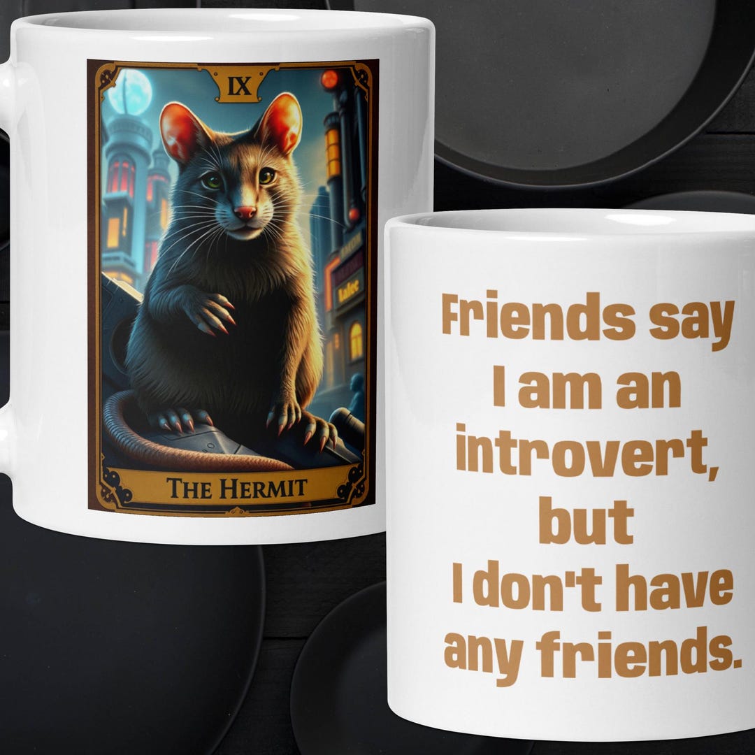 Funny Mug, Meme Mug, RAT, Funny Quote, Tarot Card, Gift for Traders ...