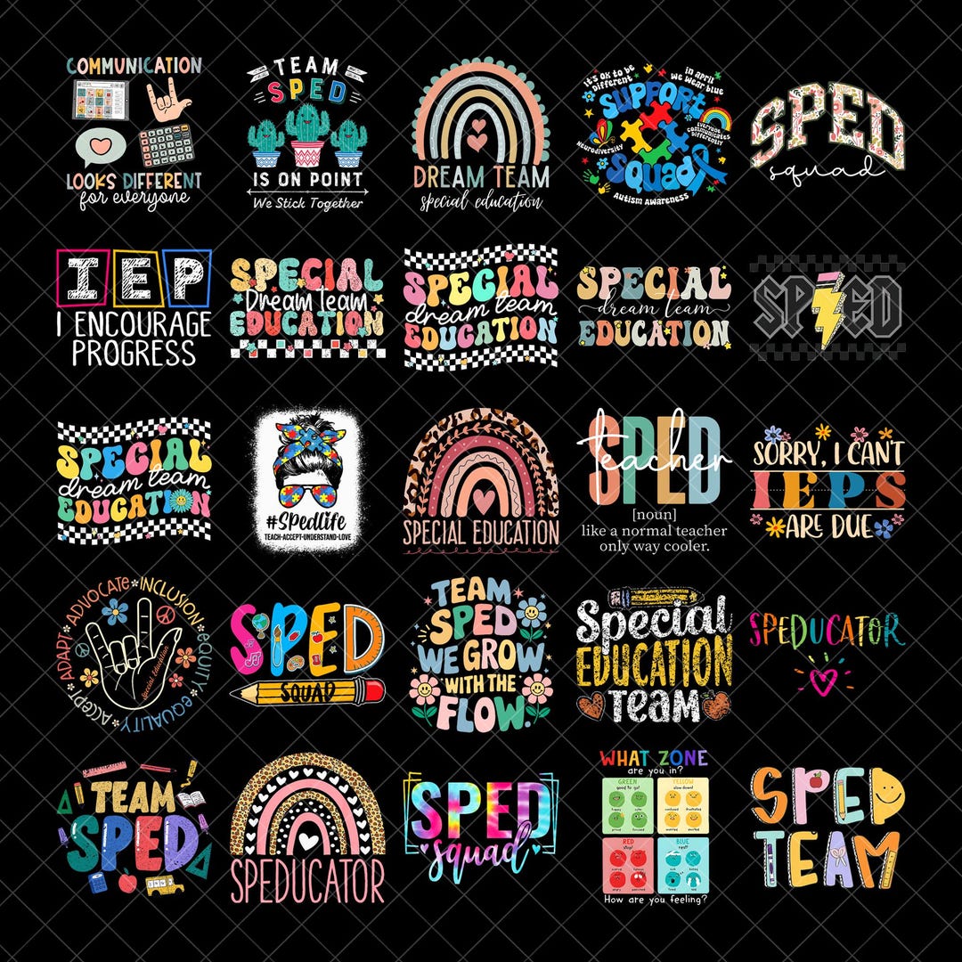 SPED Teacher Png Bundle, Special Education Png, Your Words Matter Png ...