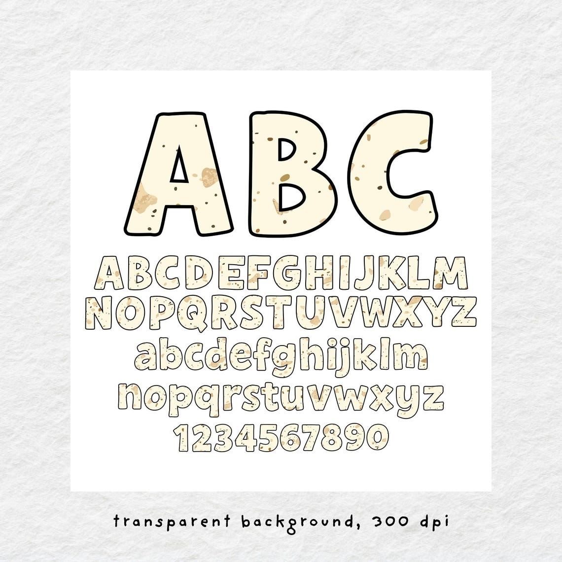 Summer Doodle Font PNG Bundle – Beach Alphabet Clipart Letters – Hand ...