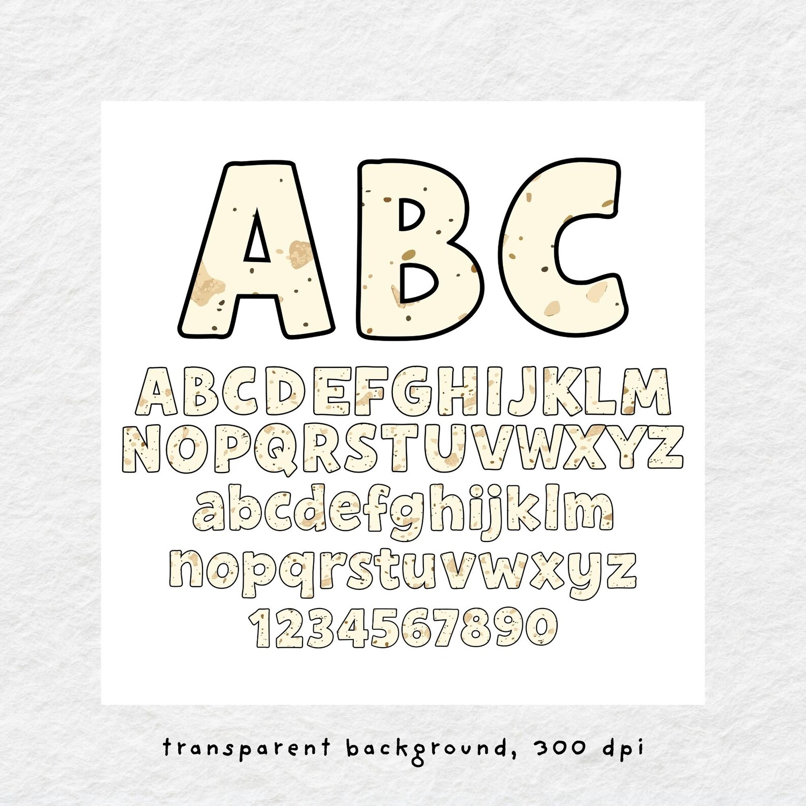 Summer Doodle Font PNG Bundle – Beach Alphabet Clipart Letters – Hand ...