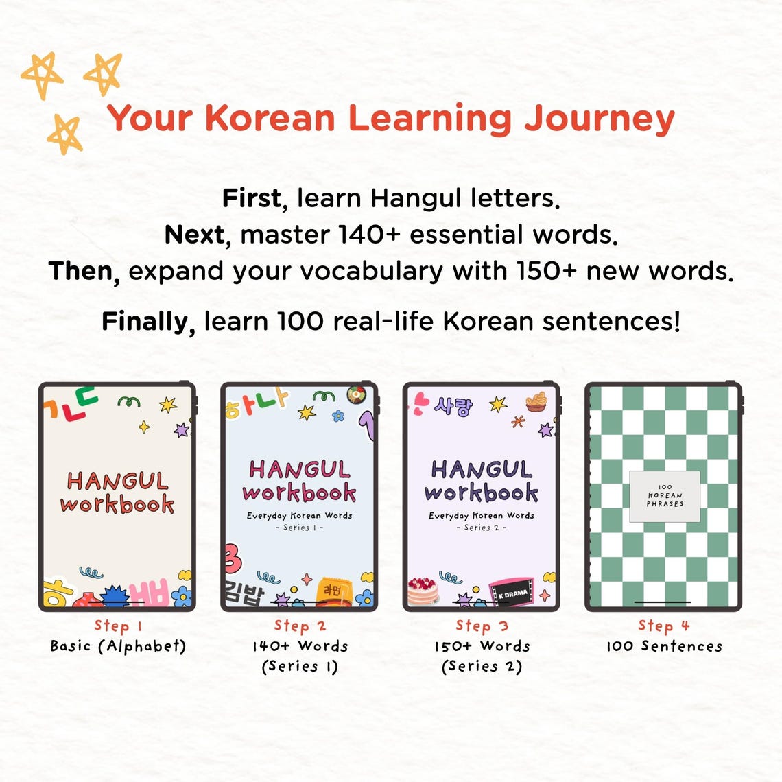 140+ Learn Korean Words Workbook | Hangul Vocabulary & Writing Practice ...