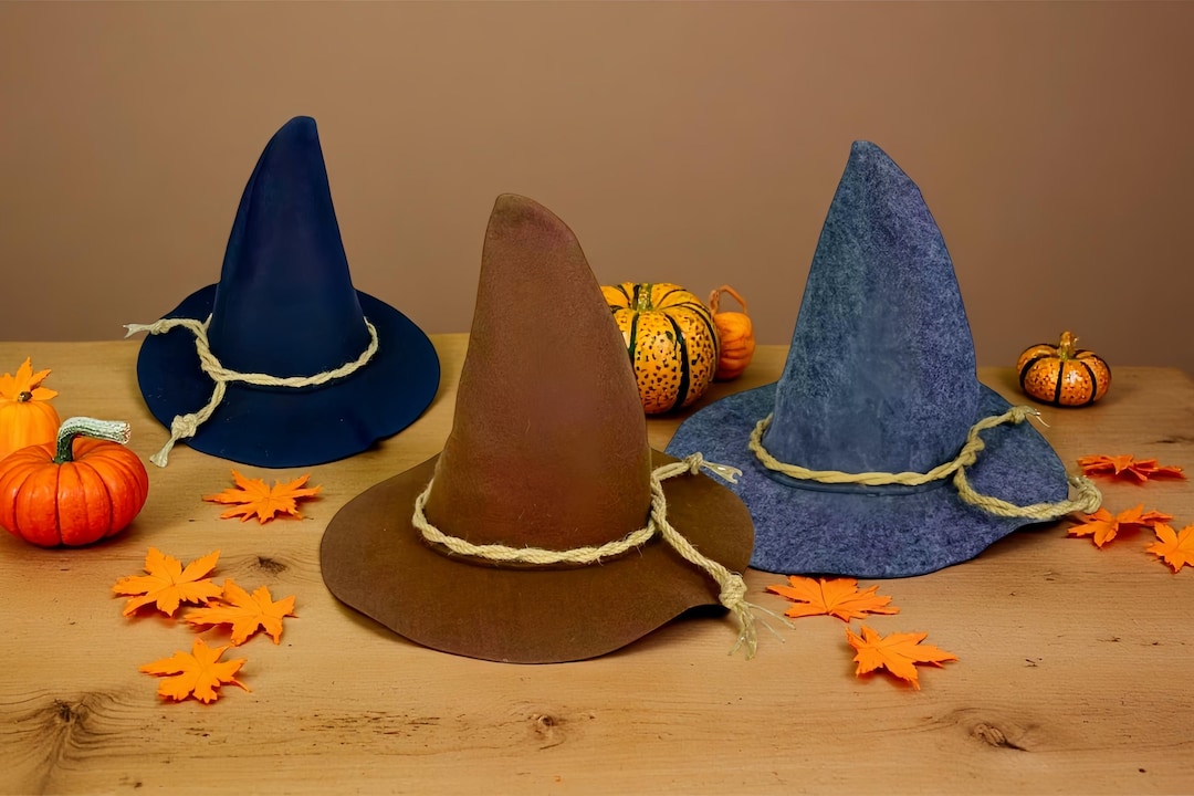 Felt Scarecrow Hat With Jute Rope: Halloween Costume, Photo Prop - Etsy