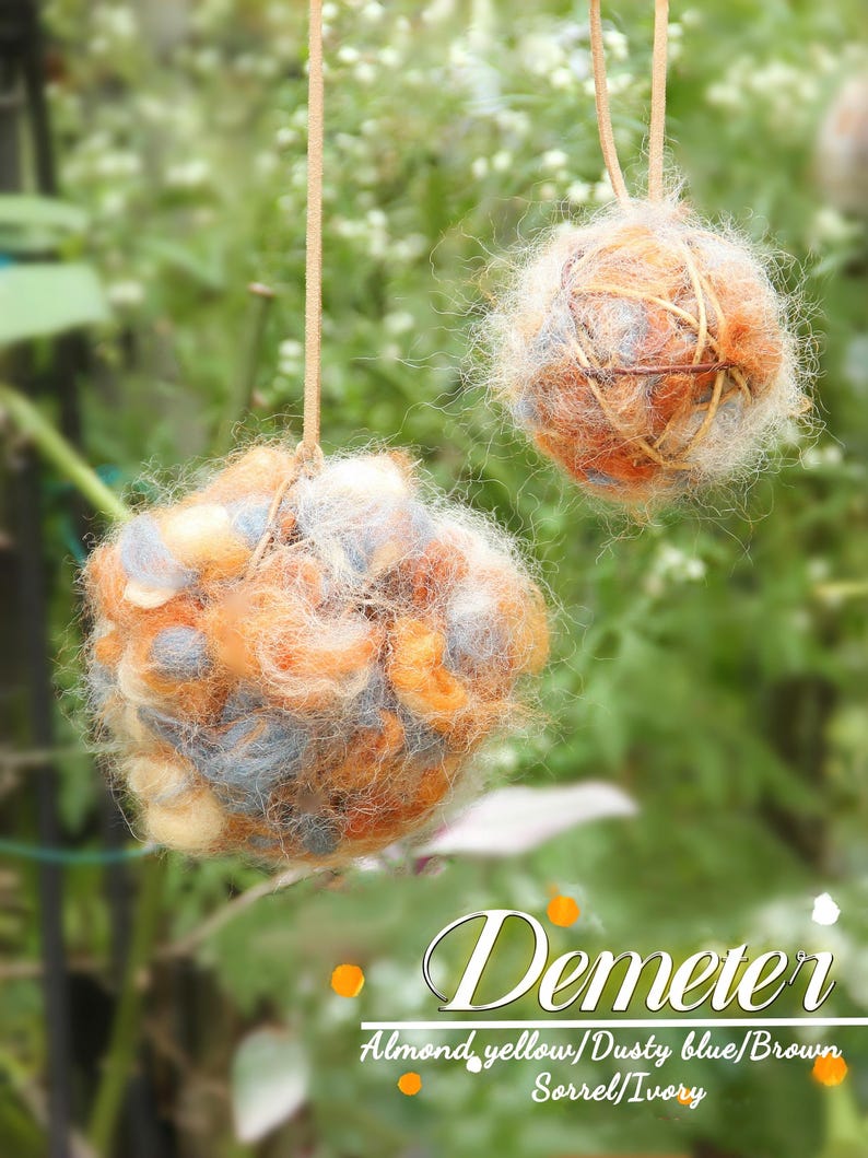 Wool Bird Nesting Balls: Handmade Bird-friendly Fibers (set of 2) - Etsy