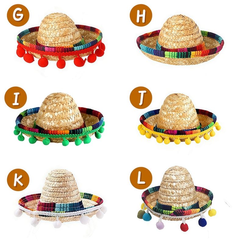 Pack of 2 Mexican Sombrero Mini Hat Party Favor Mexican Decor - Etsy