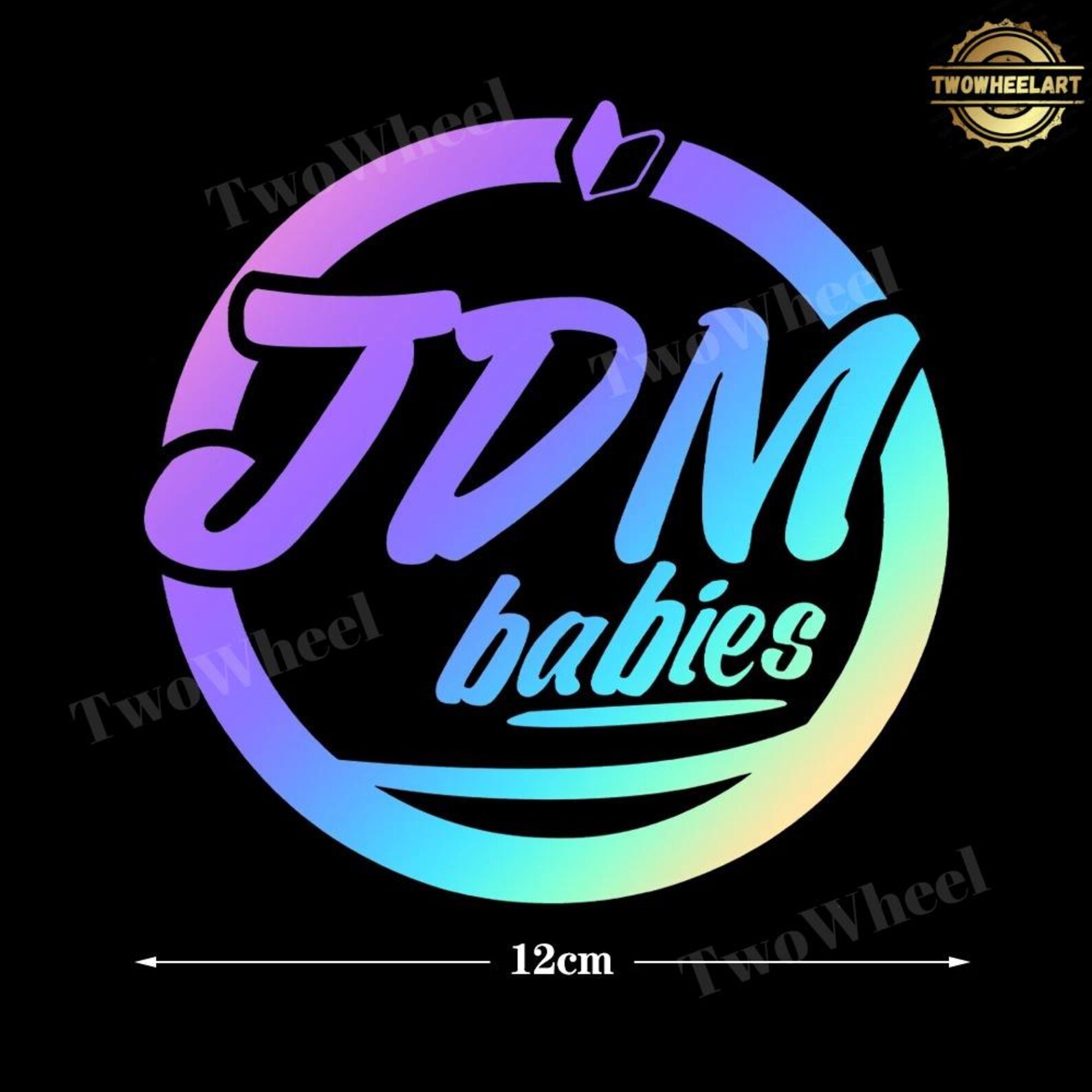 Laser Rainbow JDM Side Strip Decal – Motorcycle Helmet & Bike Sticker ...