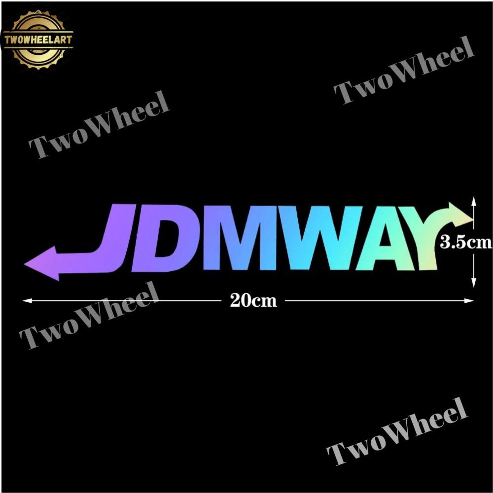 Laser Rainbow JDM Side Strip Decal – Motorcycle Helmet & Bike Sticker ...