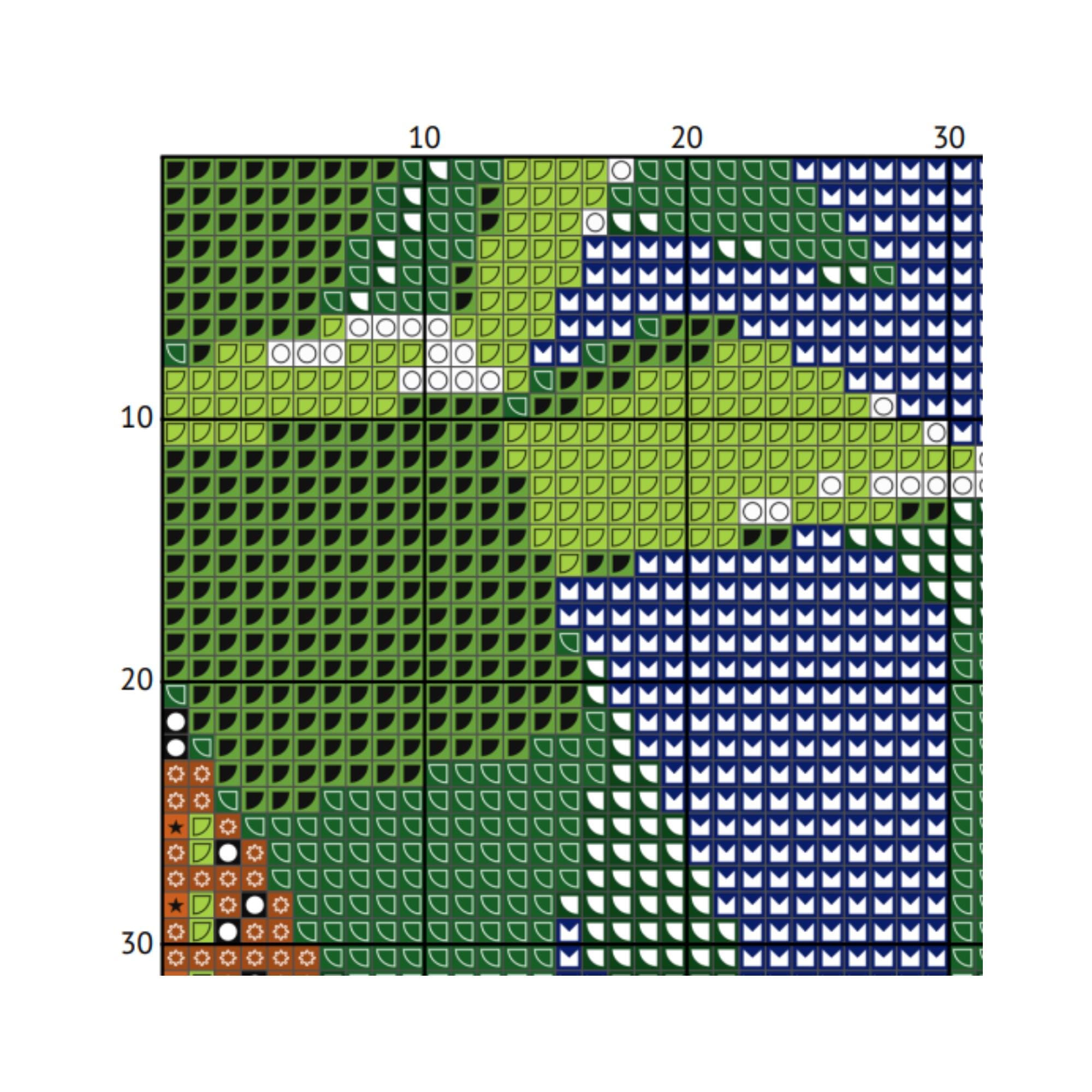 Team Sonic Diorama | Sonic the Hedgehog Cross Stitch Pattern | Large ...