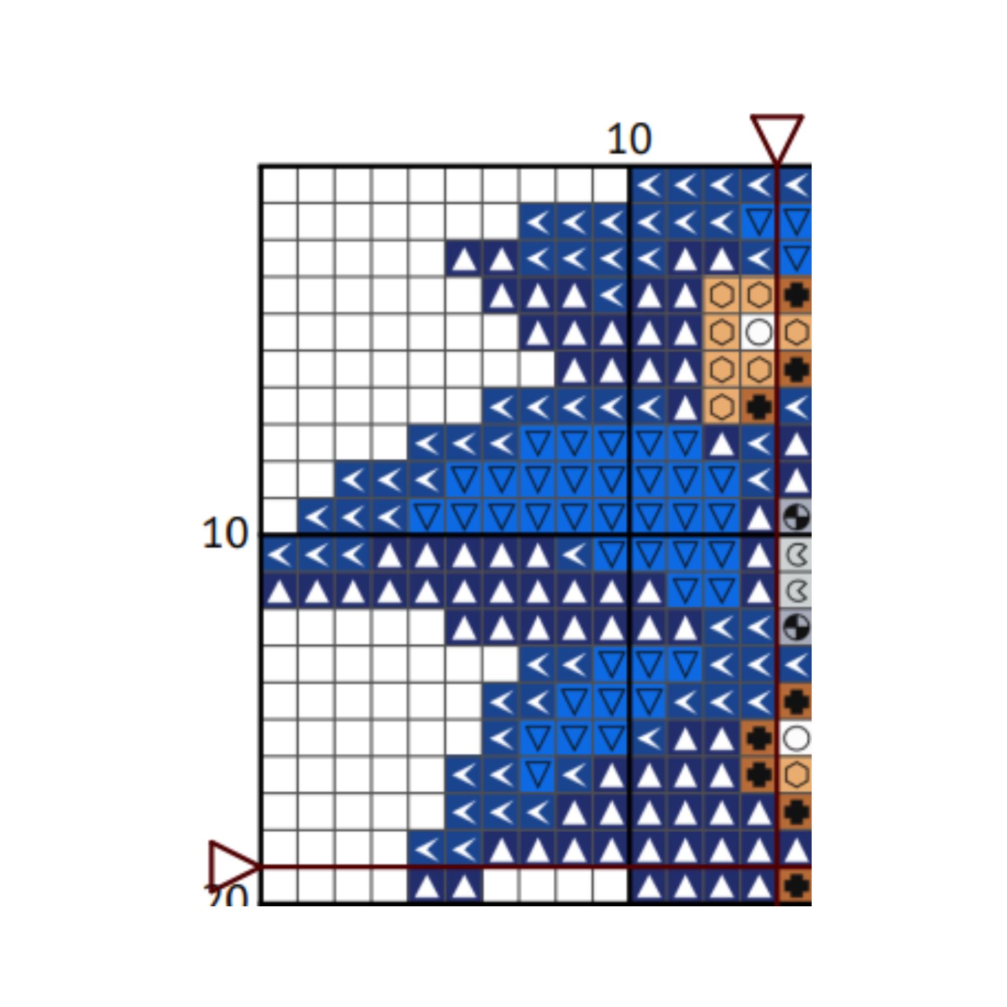 Sonic the Hedgehog Var. A | Sonic the Hedgehog Cross Stitch Pattern ...