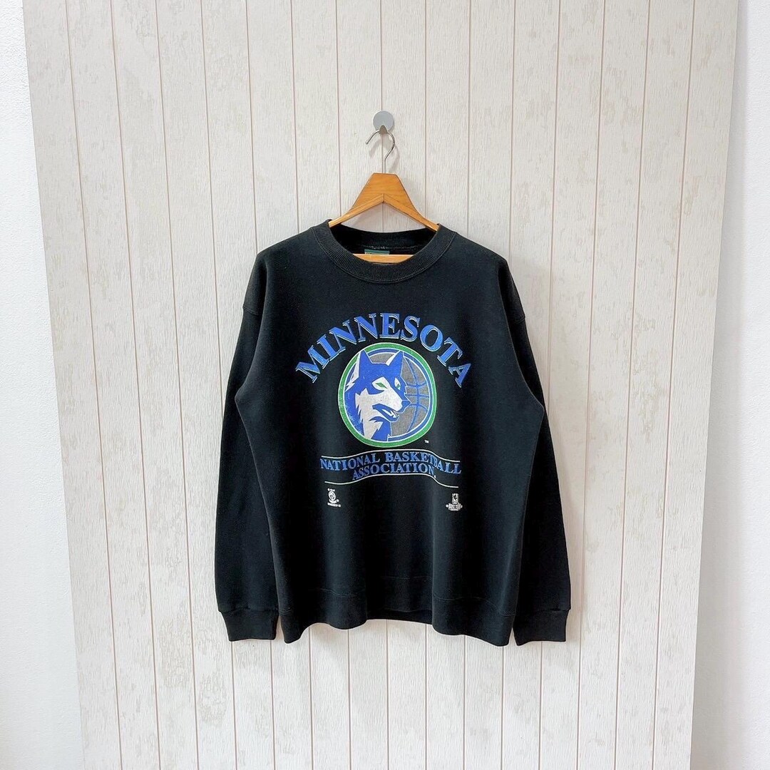 Vintage 1990s Minnesota Timberwolves Sweatshirt/ NBA/ Home Team USA ...
