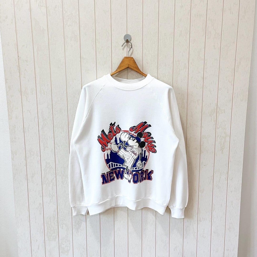Vintage 1990s New York Mets X Mickey Mouse Sweathirt/ MLB/ Jerzees USA ...