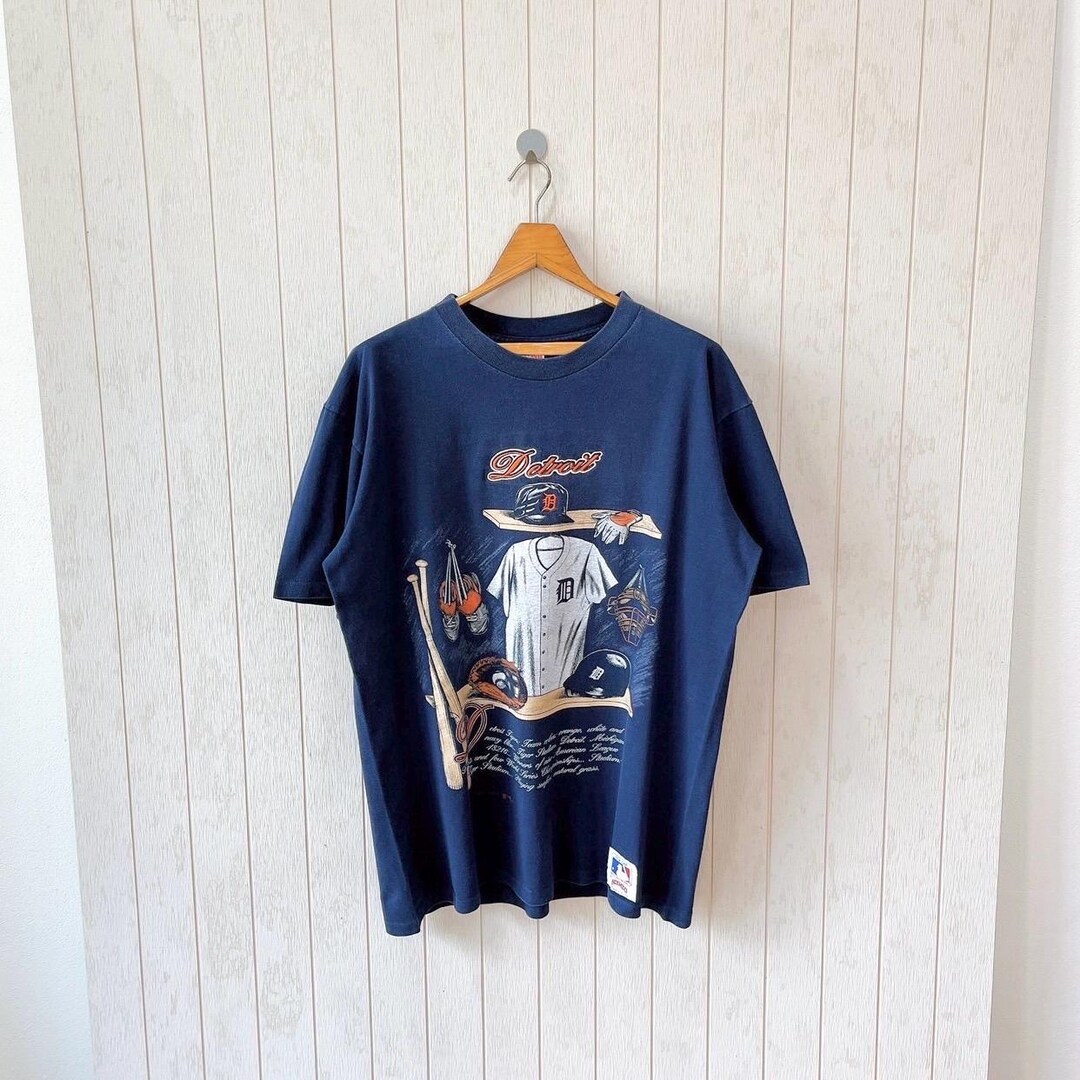 Vintage 1990s Detroit Tigers T-shirt/ MLB/ Nutmeg Mills USA/ Size XL - Etsy