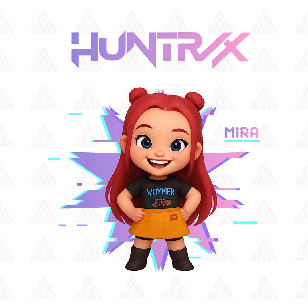 HUNTRIX Mira Chibi: K-pop Demon Hunter Solo Art PNG - Mira 3d - Clipart ...